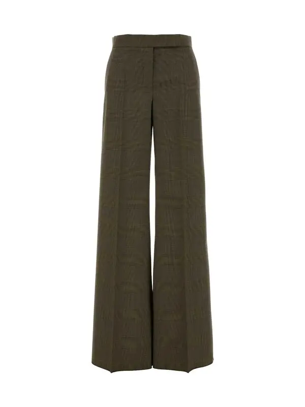 Max Mara Embroidered Wool Netto Wide-leg Pant - Multicolor