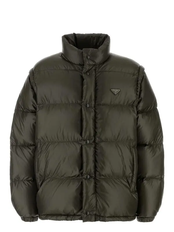 Prada Nylon Down Jacket - Silver