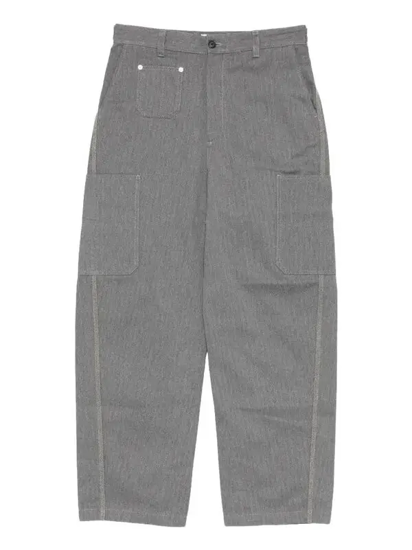 Givenchy Denim Pants With Front `couture` Seams - Multicolor