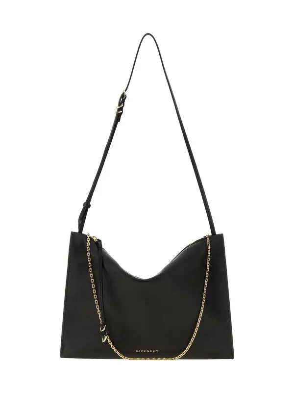 Givenchy Leather Voyou Shoulder Bag - Black