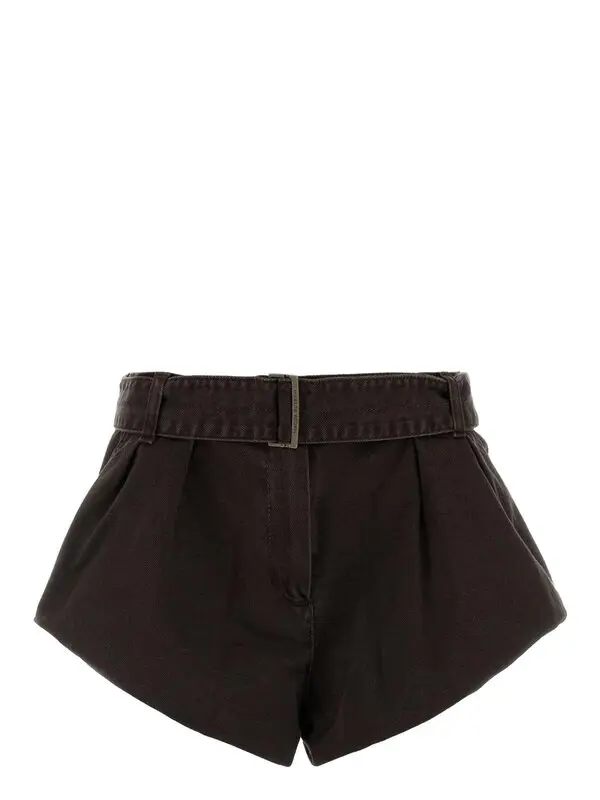 Magda Butrym Denim Shorts - Brown