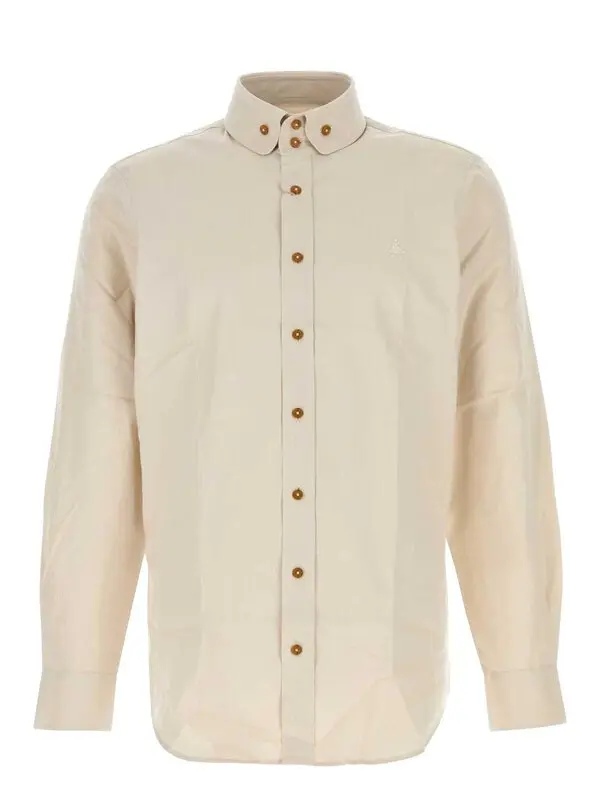 VIVIENNE WESTWOOD Sand Cotton Shirt - Brown