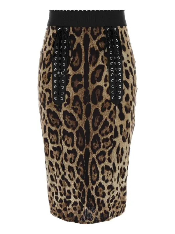 Dolce & Gabbana Printed Jacquard Skirt - Multicolor