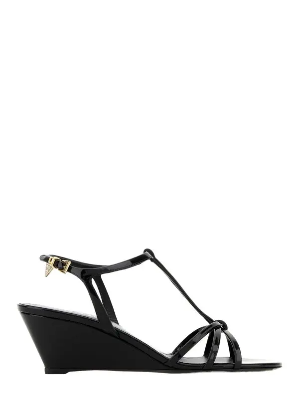 Prada Leather Sandals - Black