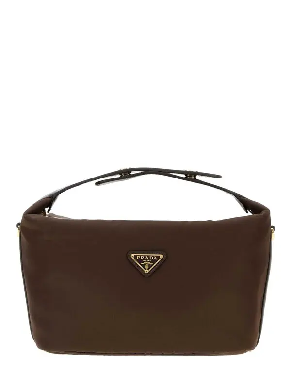 Prada Re-nylon Mini Cherie Handbag - Brown