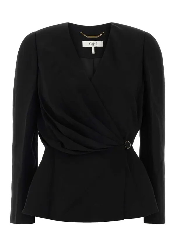 Chloé Crepe Top - Black