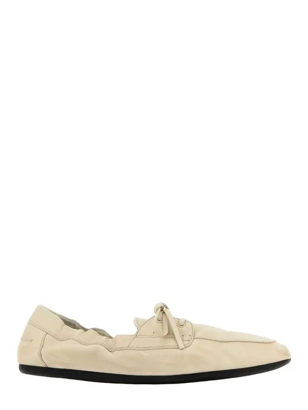 Prada Leather Loafers - White