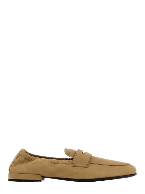 Prada Nabuk Shuffle Loafers - Brown