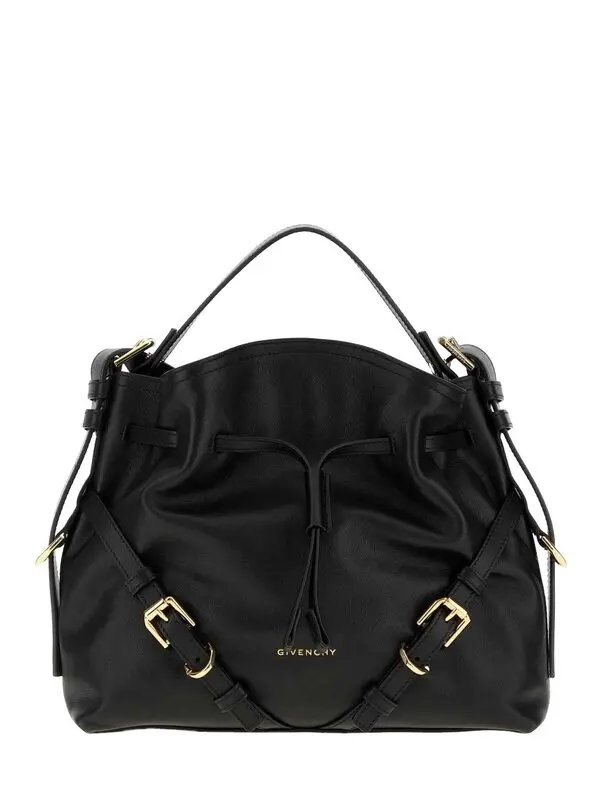 Givenchy Leather Small Voyou Bucket Bag - Black