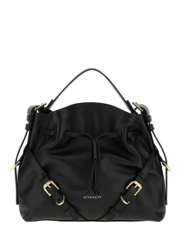 Givenchy Leather Voyou Bucket Bag - Black