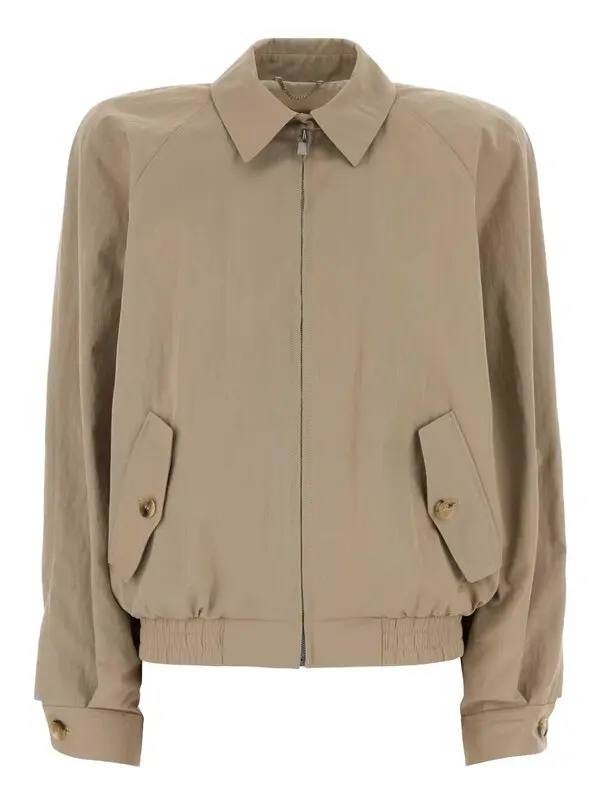 Magda Butrym Cotton Blend Bomber Jacket - Brown