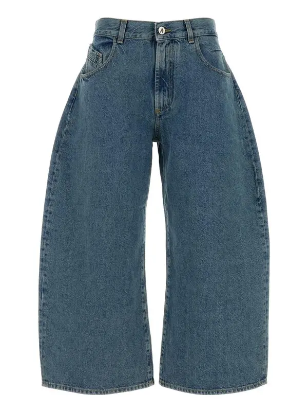 Attico Denim Wide-leg Jeans - Blue