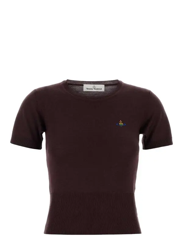 VIVIENNE WESTWOOD Aubergine Wool Bea Sweater - Purple