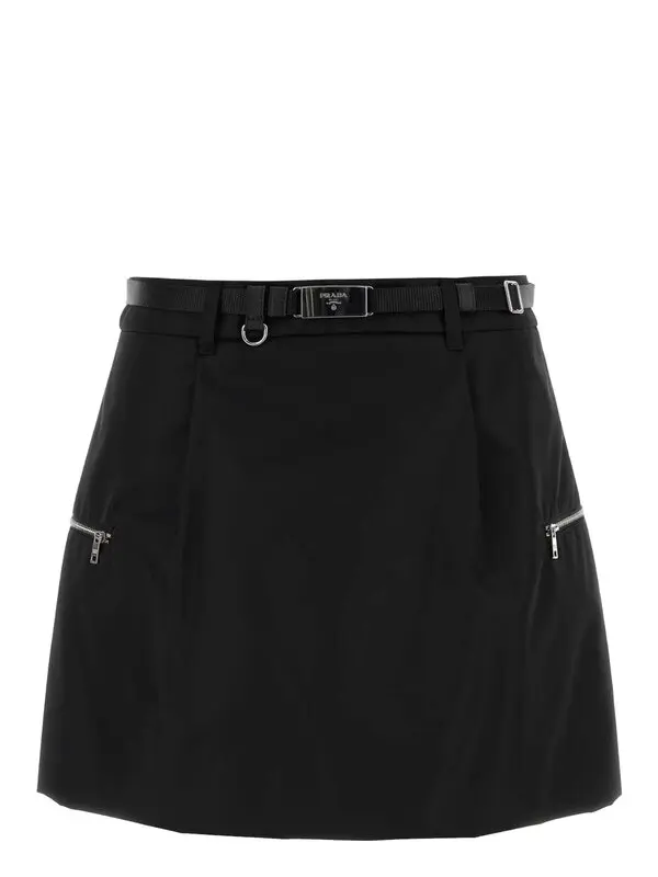 Prada Re-nylon Mini Skirt - Black