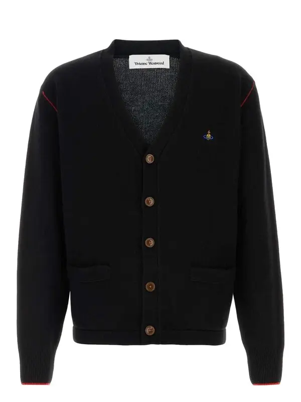 VIVIENNE WESTWOOD Wool Blend Alex Cardigan - Black