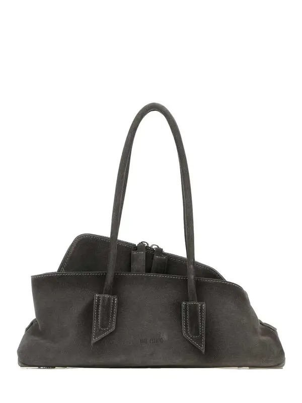 Attico Suede La Passeggiata Handbag - Gray