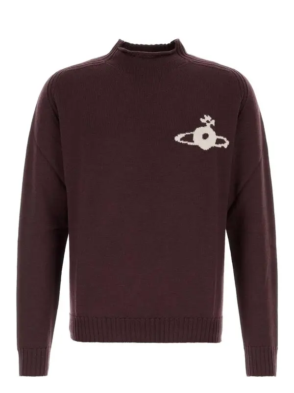 VIVIENNE WESTWOOD Wool Fisherman Sweater - Purple