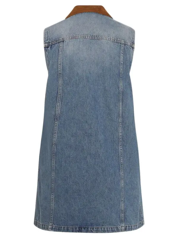 Versace Denim Stone Wash Dress - Blue