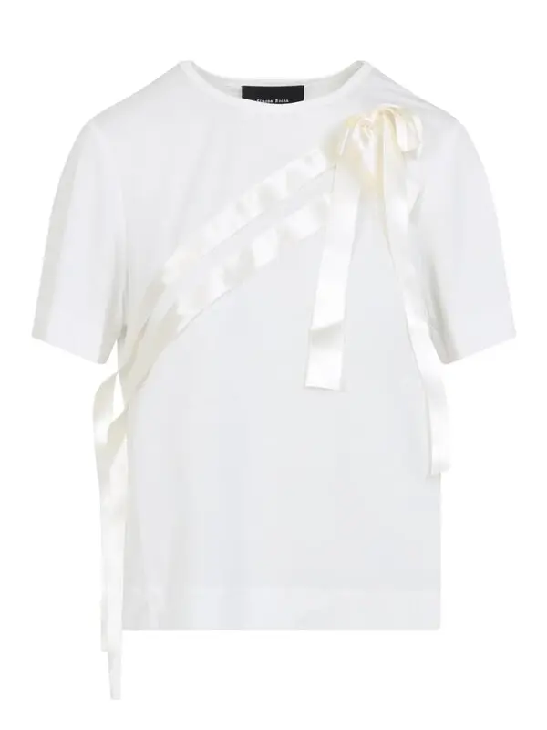 Simone Rocha Bow Sash Easy T-shirt - White