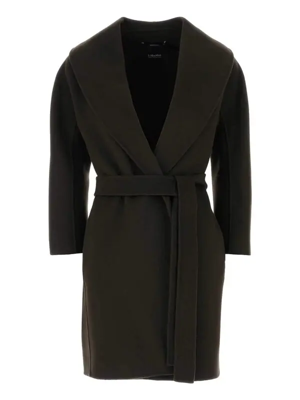 Max Mara Virgin Wool Messi Coat - Brown