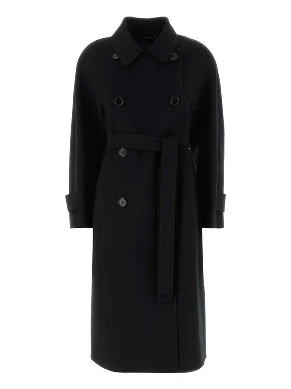 Max Mara Wool Samanta Coat - Black