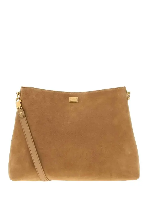 Dolce & Gabbana Suede Shopping Bag - Brown