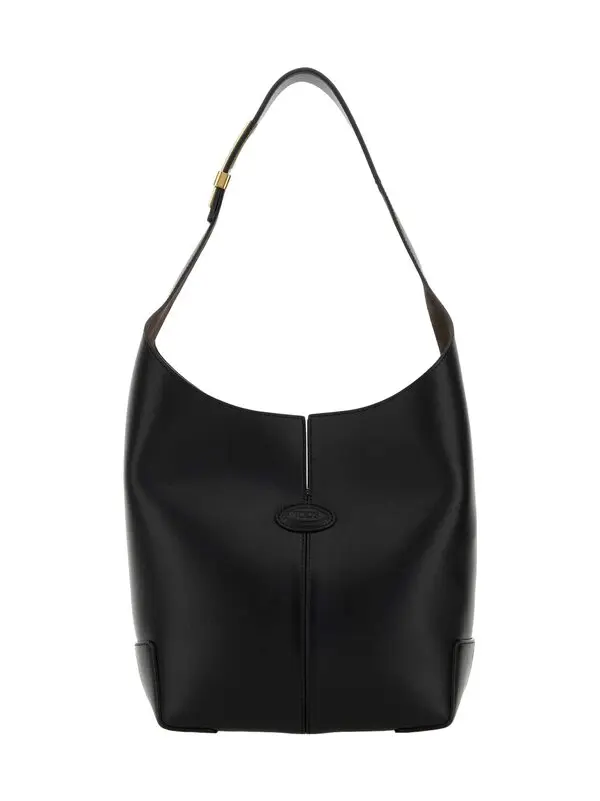 TOD'S Leather Bucket Bag - Black