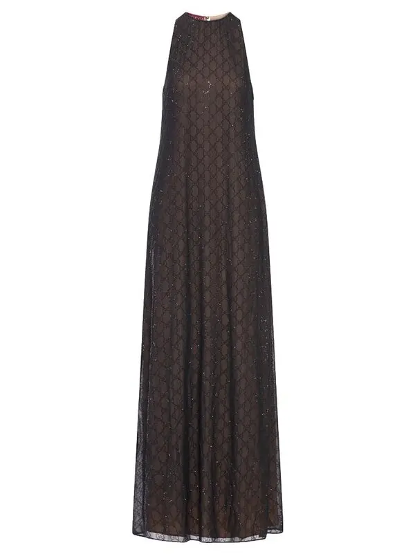 Gucci Silk Georgette Dress - Black