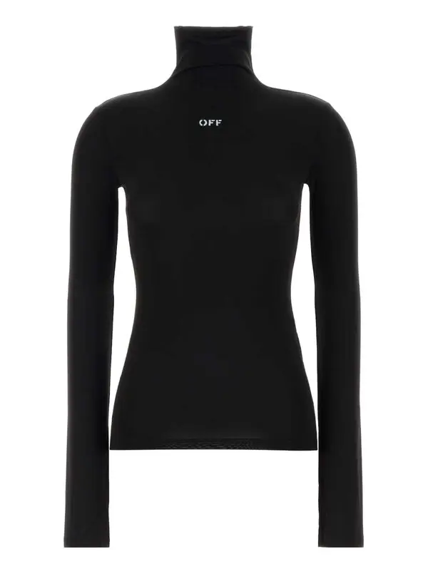 Off-White Jersey T-shirt - Black