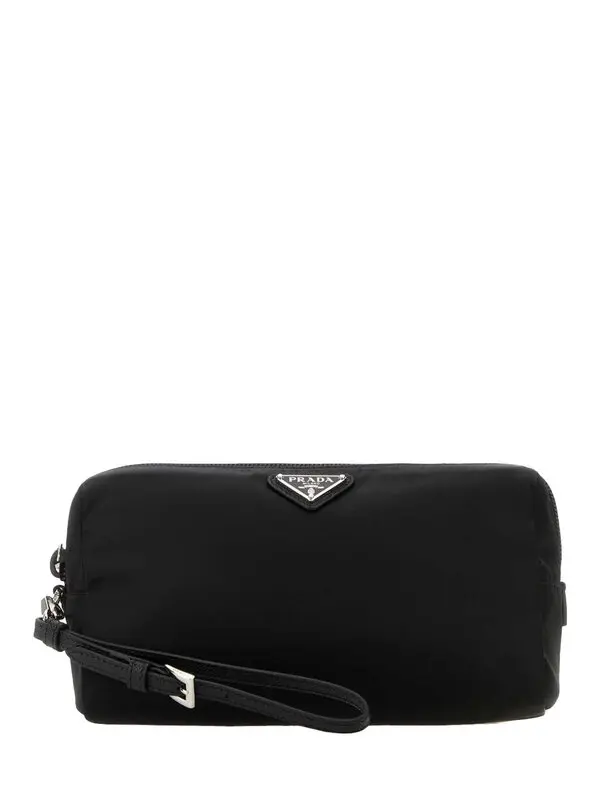 Prada Canvas Beauty Case - Black