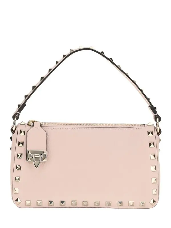 Valentino Garavani Rockstud Leather Shoulder Bag - Pink