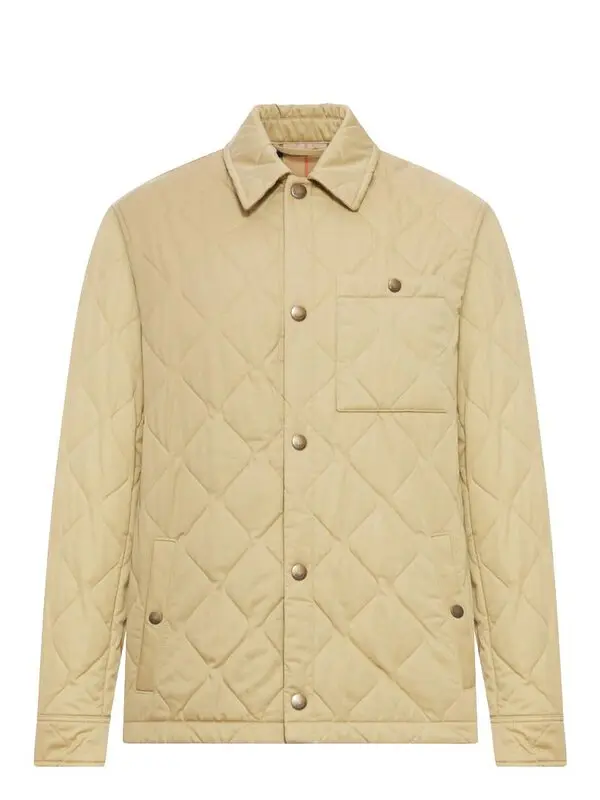 Burberry Quilted Gabardine Overshirt - Multicolor
