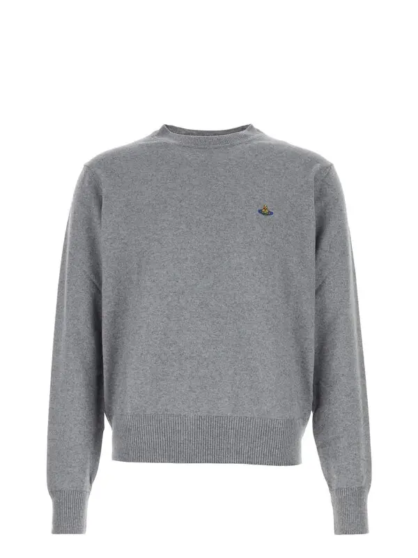 VIVIENNE WESTWOOD Cotton Blend Alex Sweater - Gray