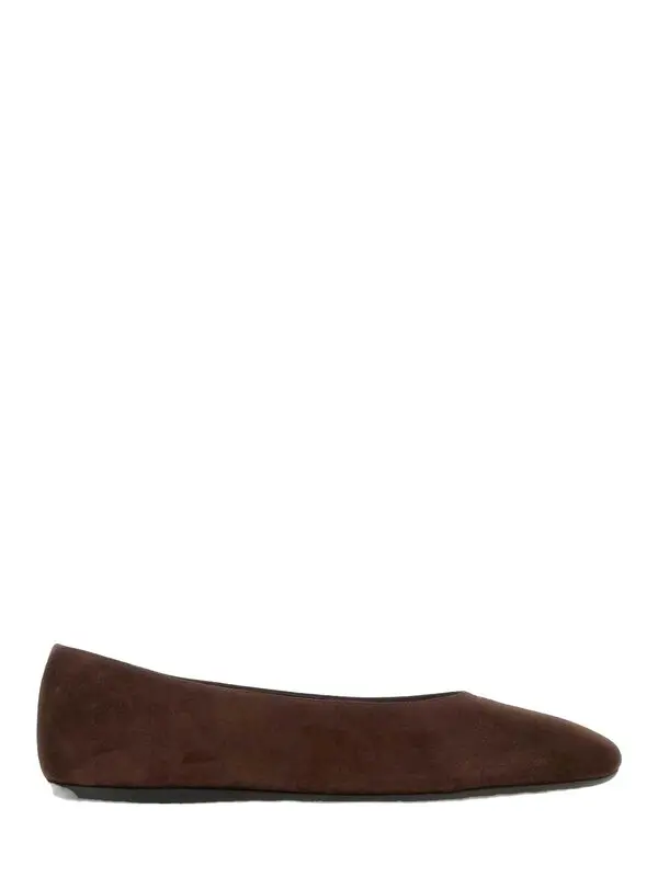 Prada Suede Ballerinas - Brown