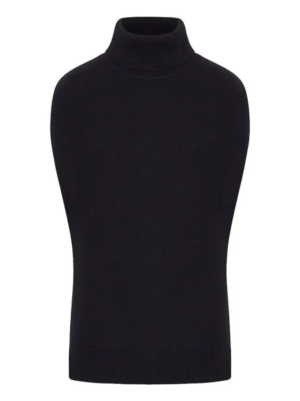TOTEME Double-knit Wool Vest - Black