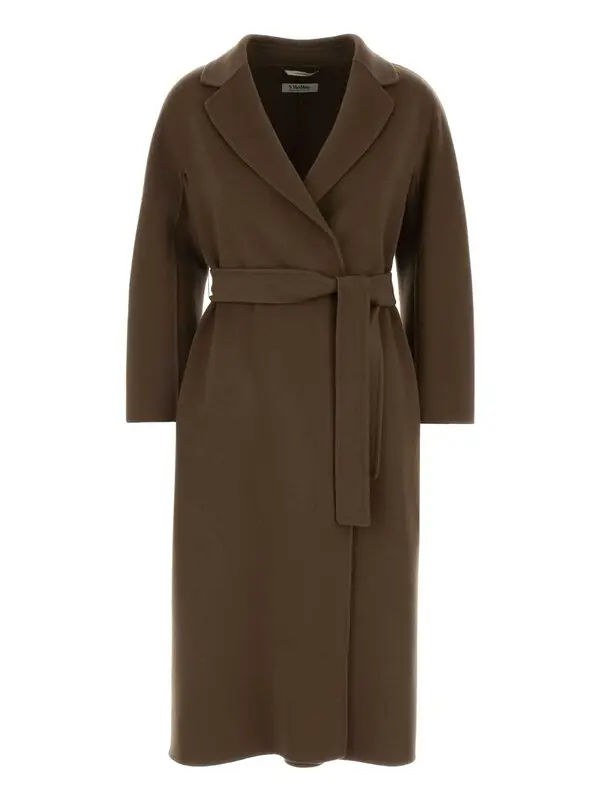 Max Mara S Mud Wool Esturia Coat - Brown