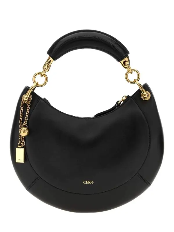 Chloé Leather Banana Handbag - Black