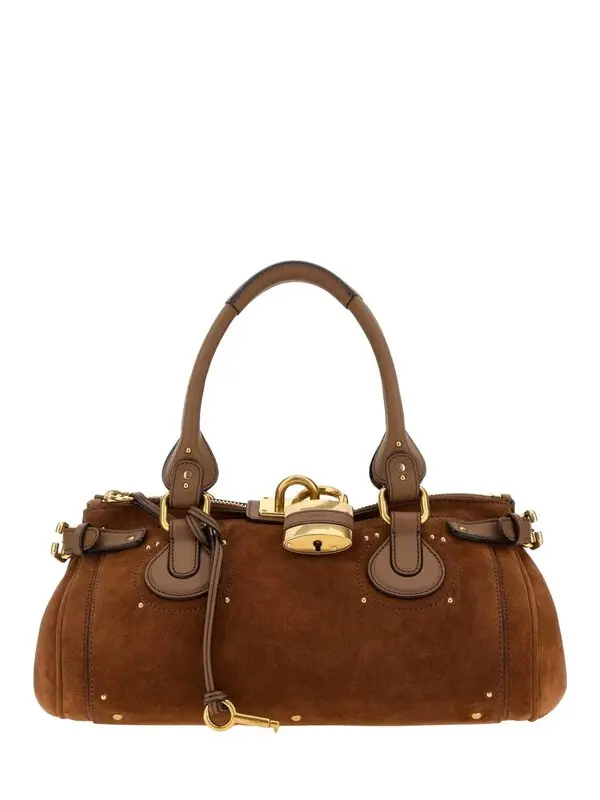Chloé Suede Paddington Shopping Bag - Brown