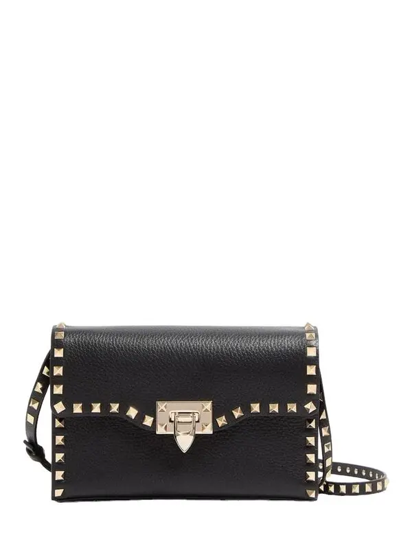 Valentino Garavani Rockstud Small Calfskin Cross Body Bag - Black