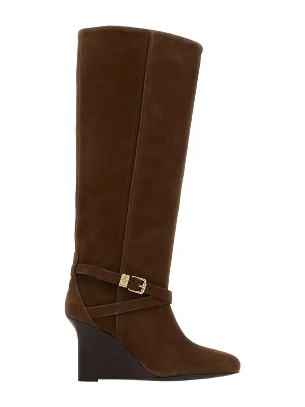 GANNI Suede Boots - Brown