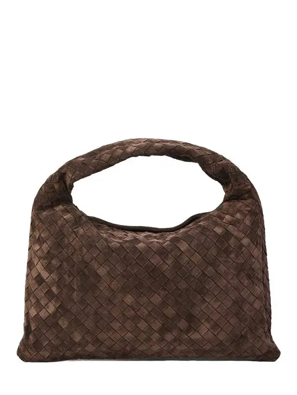Bottega Veneta Bosa Hop Small Leather Bag - Brown
