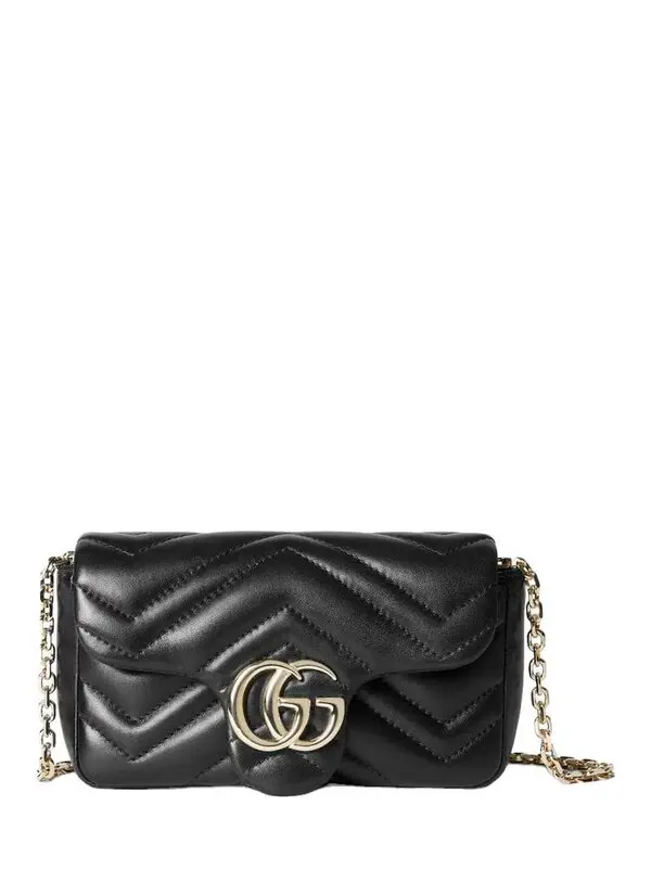 Gucci Gg Marmont Mini Shoulder Bag - Black