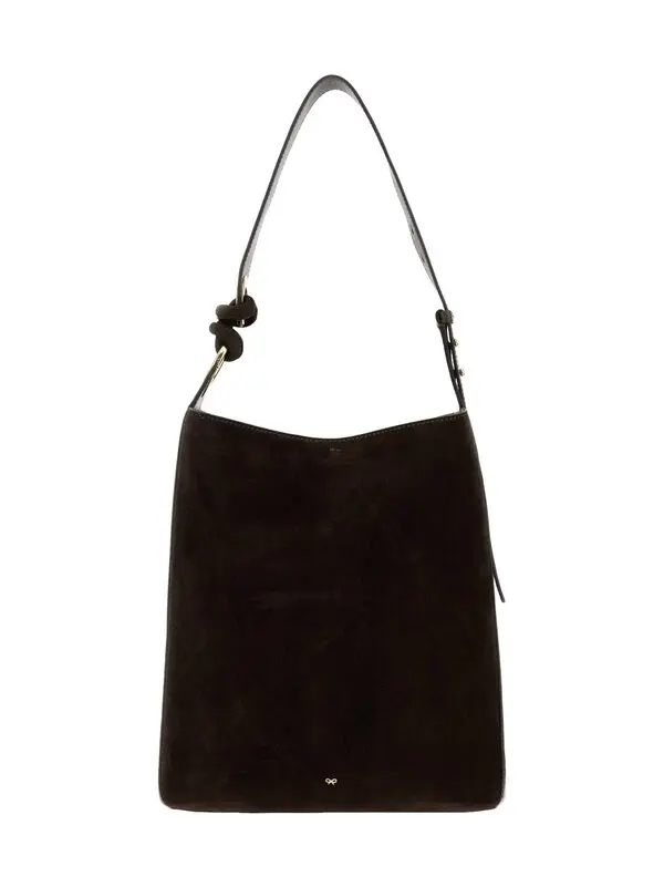 ANYA HINDMARCH Suede Ringo Bucket Bag - Brown