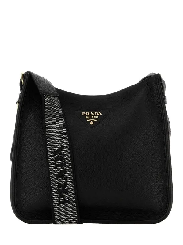 Prada Leather Shoulder Bag - Black