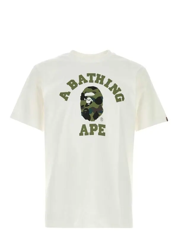 A BATHING APE Cotton 1st Camo T-shirt - White