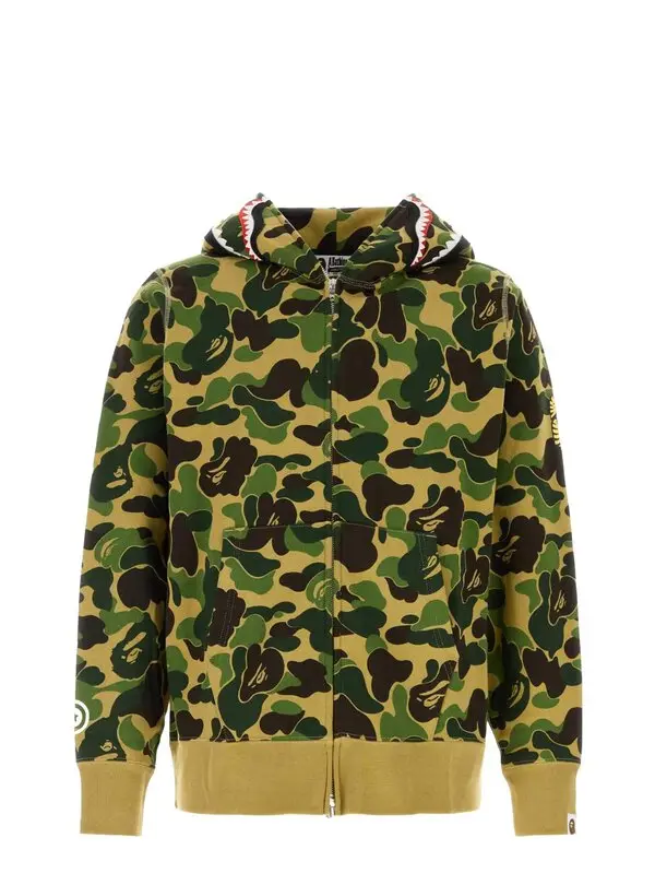 A BATHING APE Printed Cotton Abc Camo 2nd Shark Sweatshirt - Multicolor