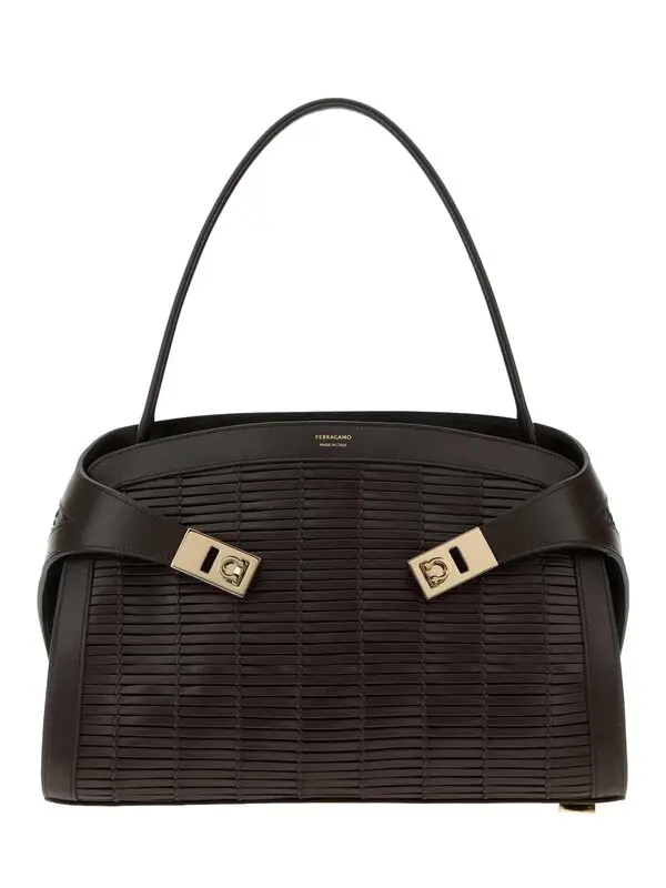 FERRAGAMO Hug Handbag - Brown