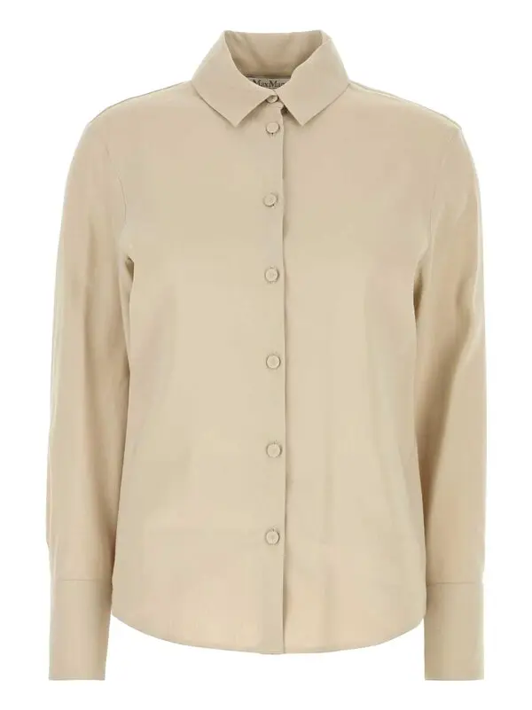 Max Mara Linen Blend Badesse Shirt - Brown