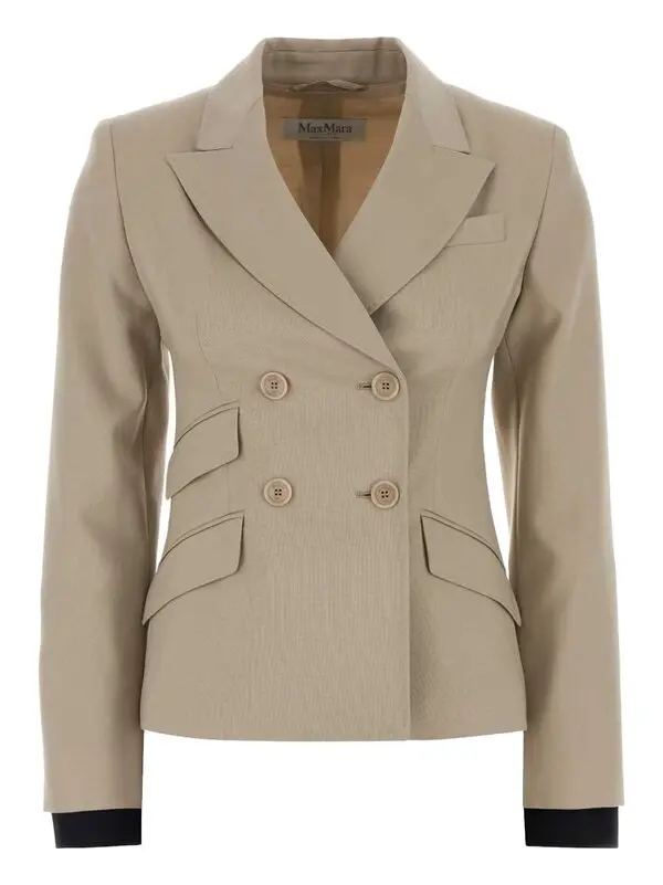 Max Mara Sand Wool Blend Placido Blazer - Brown