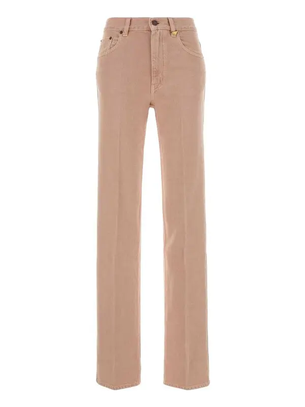 Chloé Straight Leg Denim Jeans - Pink